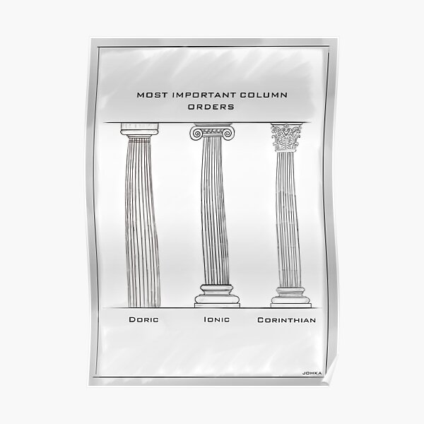 "Column orders" Poster for Sale by Johka | Redbubble