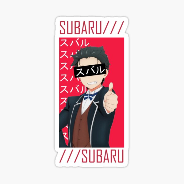 "SUBARU anime aesthetic" Sticker for Sale by DoomDude | Redbubble