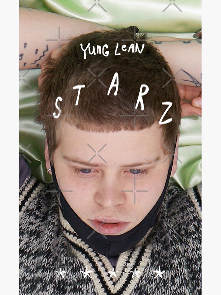 "yung lean STARZ album" Sticker for Sale by sasoriisland | Redbubble