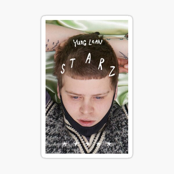 "yung lean STARZ album" Sticker for Sale by sasoriisland | Redbubble
