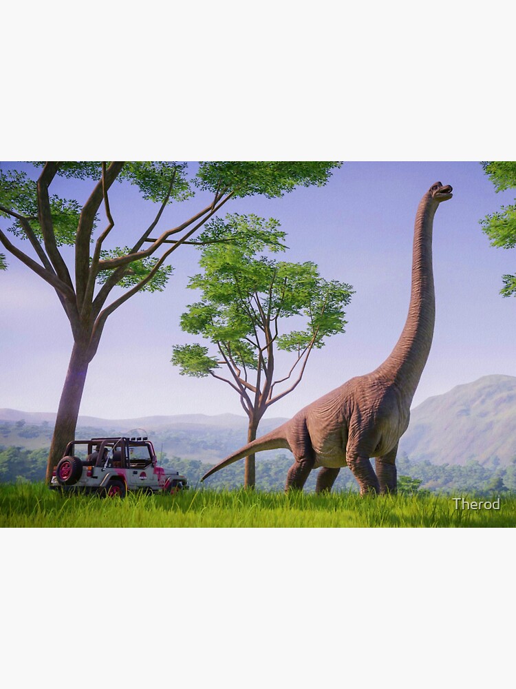 "Brachiosaurus eating a tree " Sticker for Sale by Therod | Redbubble