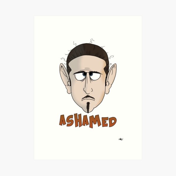 "Ashamed emotion face" Art Print by Galfi | Redbubble