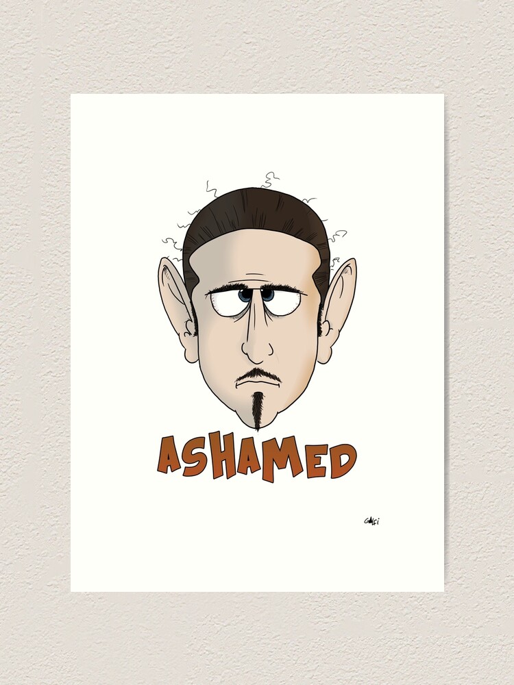 "Ashamed emotion face" Art Print by Galfi | Redbubble