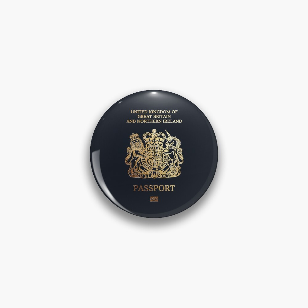 "British Passport Cover " Pin for Sale by Captain7 | Redbubble