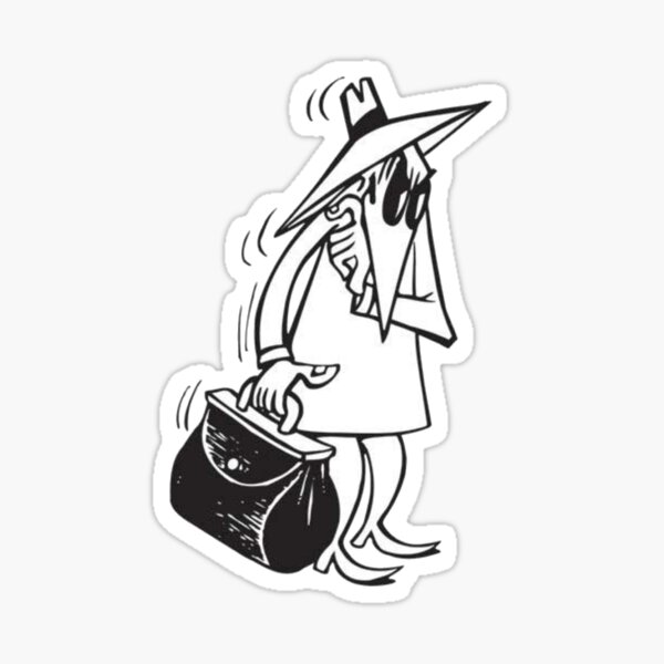 "White Spy" Sticker for Sale by IssaK0di | Redbubble