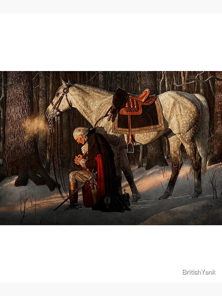 "George Washington A Prayer at Valley Forge" Mounted Print for Sale by ...