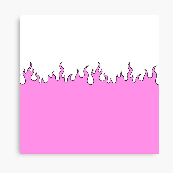 "Pink flame design" Canvas Print by hanameda | Redbubble