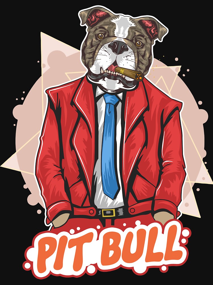 "Pit bull dog boss" T-shirt for Sale by endi318 | Redbubble | bull t ...