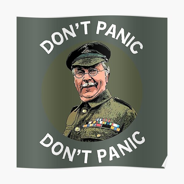 "Don't Panic Lance Corporal Jones t shirt - Funny Classic British t-shirt - Home Dads Army Mug ...