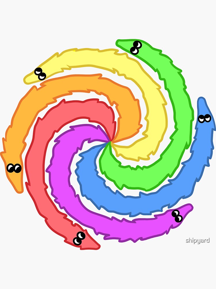 "gay worm vortex" Sticker for Sale by shipyard | Redbubble