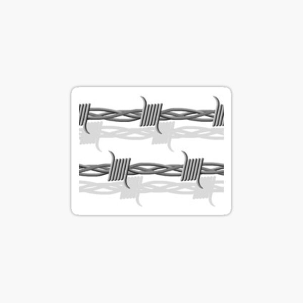 "Barbed Wire Fence" Sticker by RicksPix | Redbubble