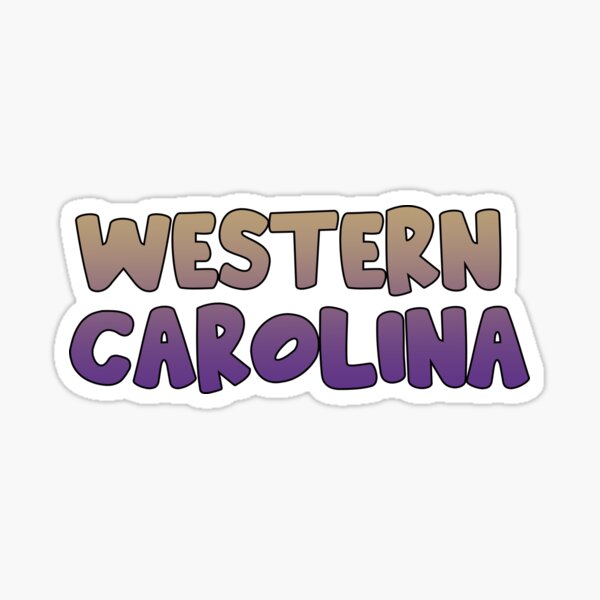 "Western Carolina " Sticker for Sale by willlorenzz | Redbubble