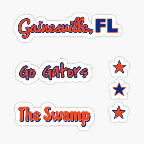 "Gainesville, gator, swamp pack" Sticker for Sale by MelissaCaster ...