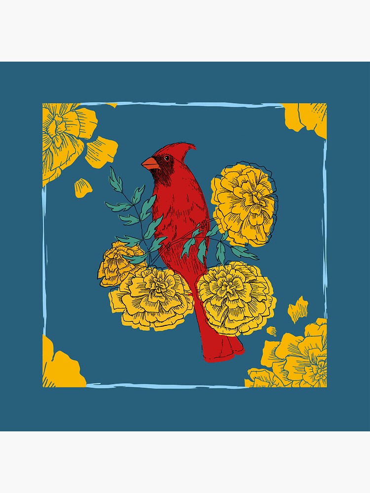 "Cardinal + Marigold + Skylight (Variant)" Sticker for Sale by ...