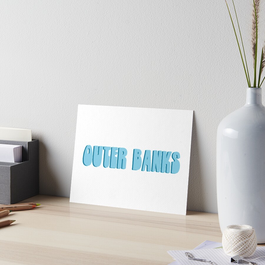 "outer banks title sticker" Art Board Print by sarap987 | Redbubble