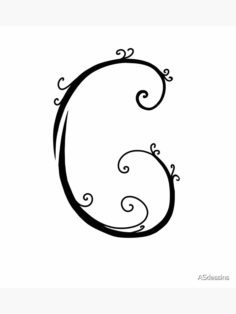 "Monogram letter C, alphabet" Poster by ASdessins | Redbubble