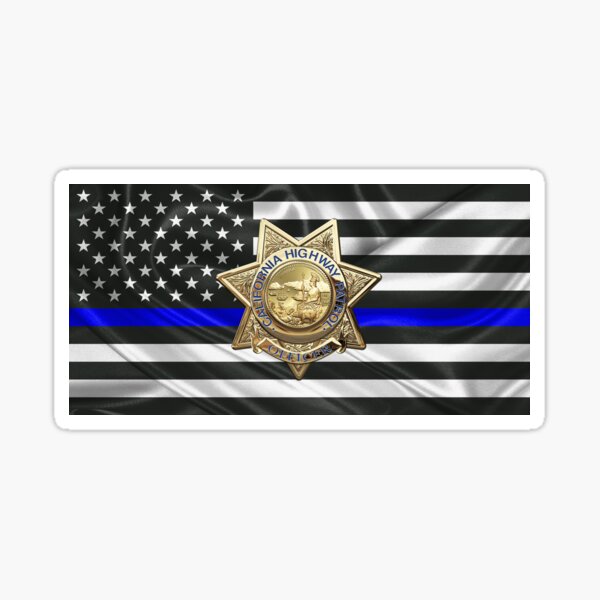 "California Highway Patrol - CHP Officer Badge - The Thin Blue Line ...