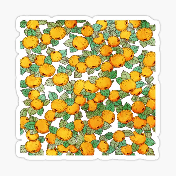"Oranges" Sticker by Rusembell | Redbubble