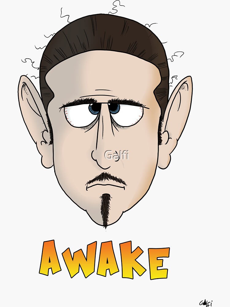 "Awake emotion face" Sticker by Galfi | Redbubble