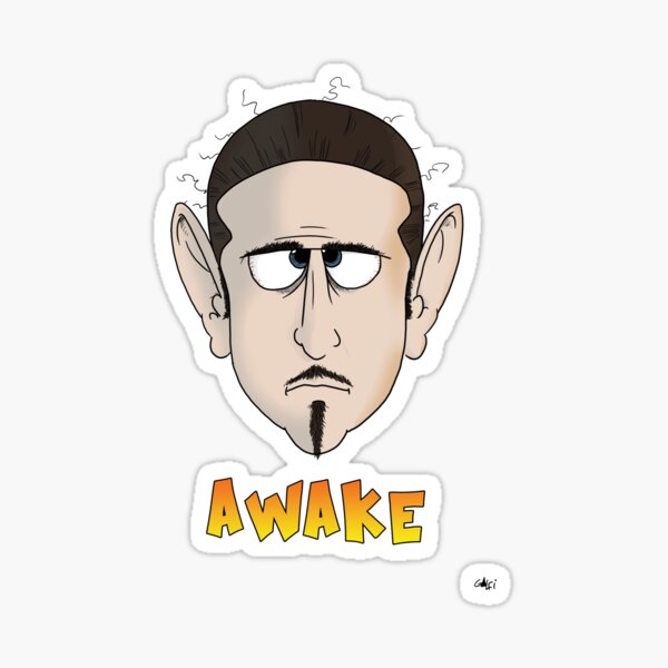 "Awake emotion face" Sticker by Galfi | Redbubble