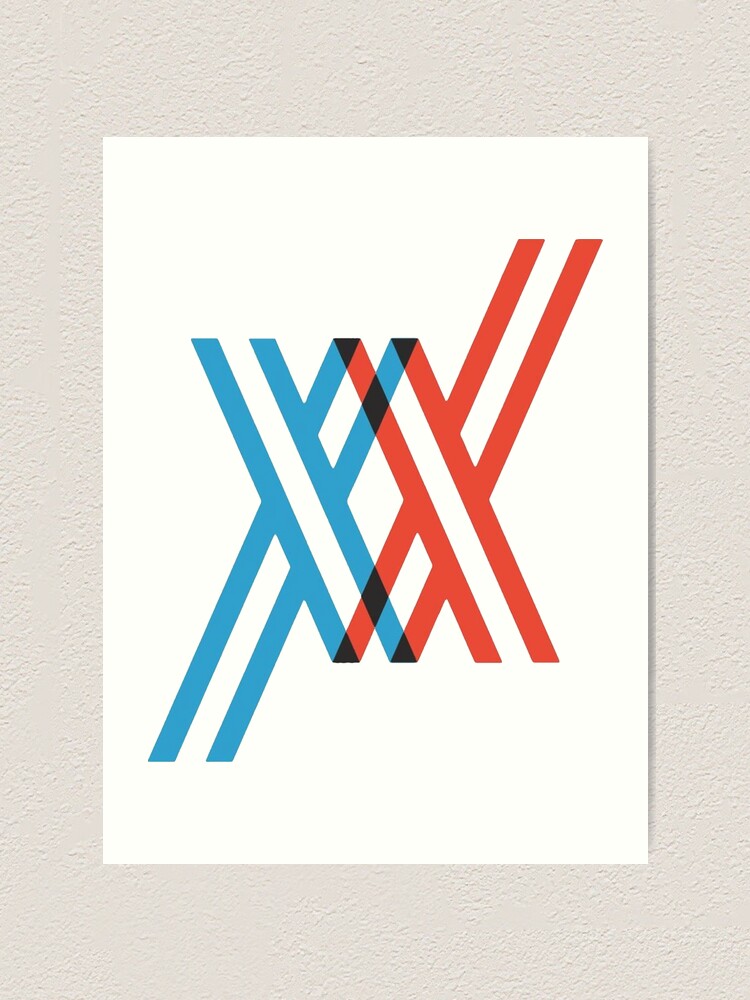 "DARLING IN THE FRANXX LOGO" Art Print for Sale by gramemptere | Redbubble