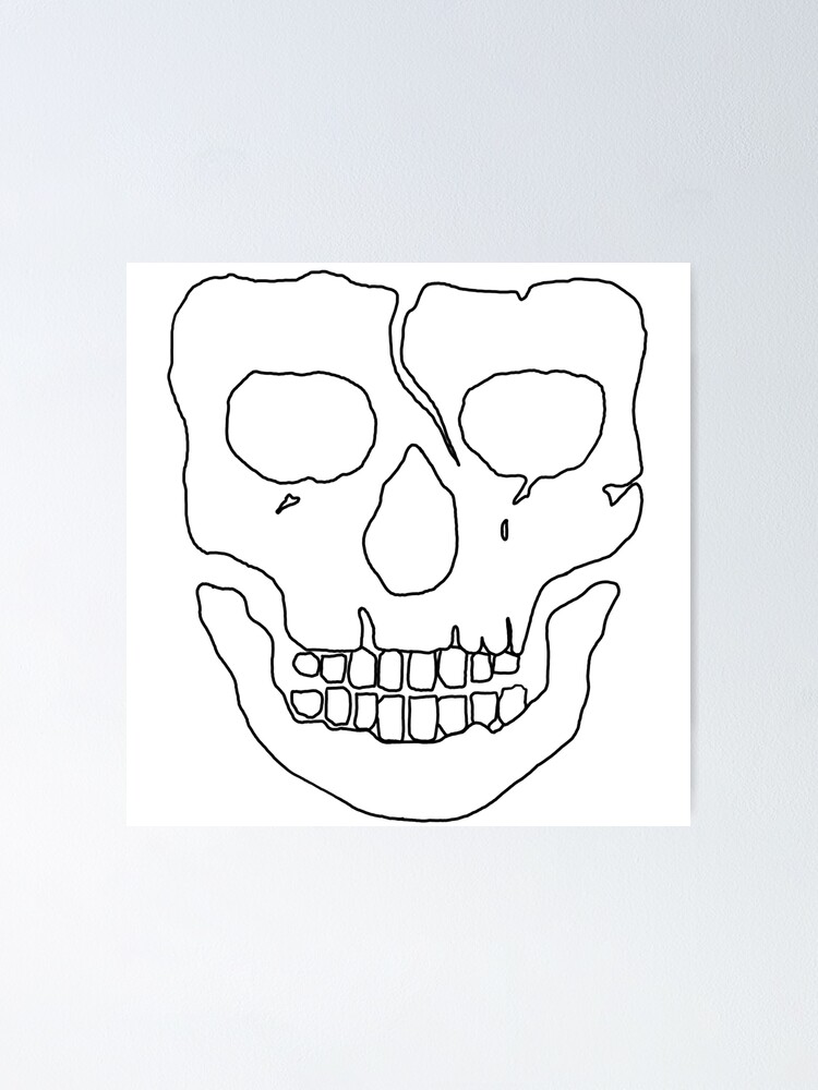 "warzone skull" Poster for Sale by Drayziken | Redbubble
