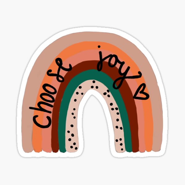 Choose Joy sticker happy floral pastel Stickers, Labels & Tags Paper ...