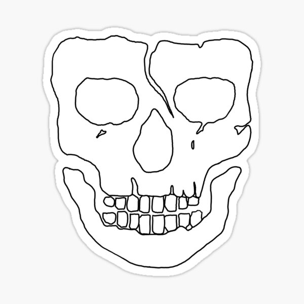 "warzone skull" Sticker by Drayziken | Redbubble
