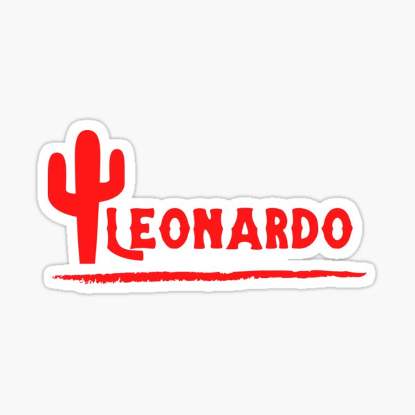 "Leonardo is my name" Sticker by Cuervoamar | Redbubble