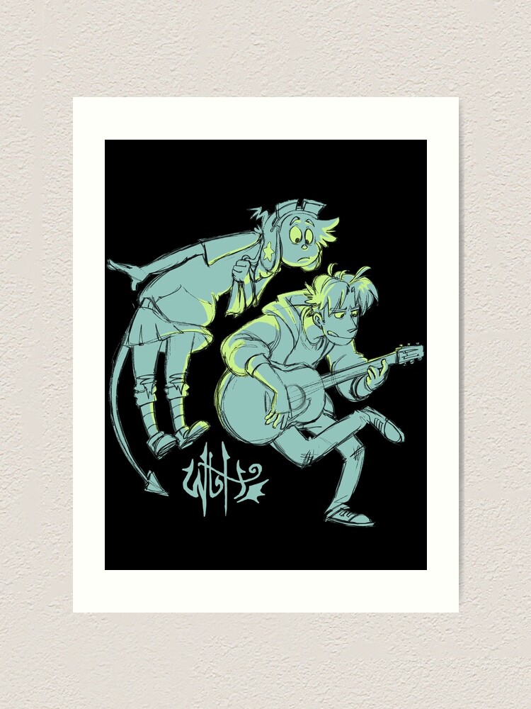 "W2H - Guitar (acronym logo)" Art Print by real-faker | Redbubble