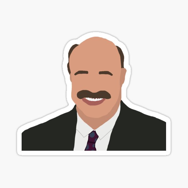 "Dr. Phil Smiling" Sticker by ringworms | Redbubble