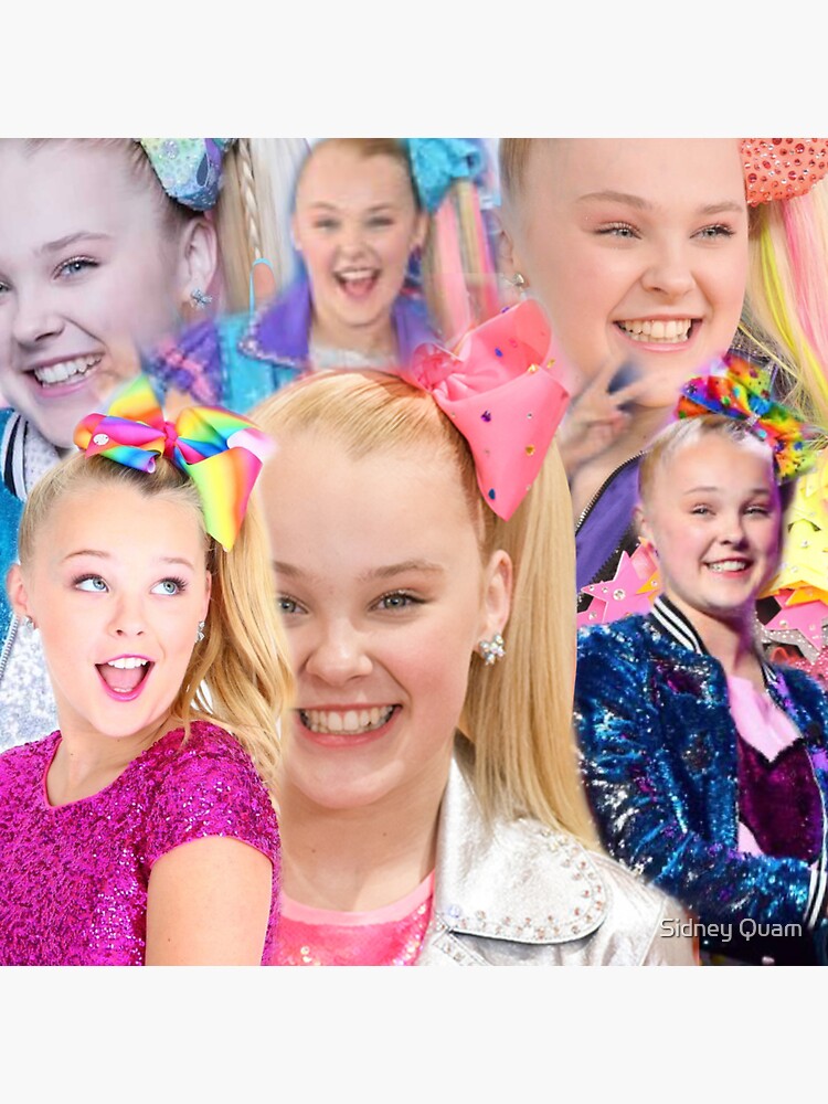 "Jojo Siwa Collage" Sticker for Sale by sidneyquam | Redbubble