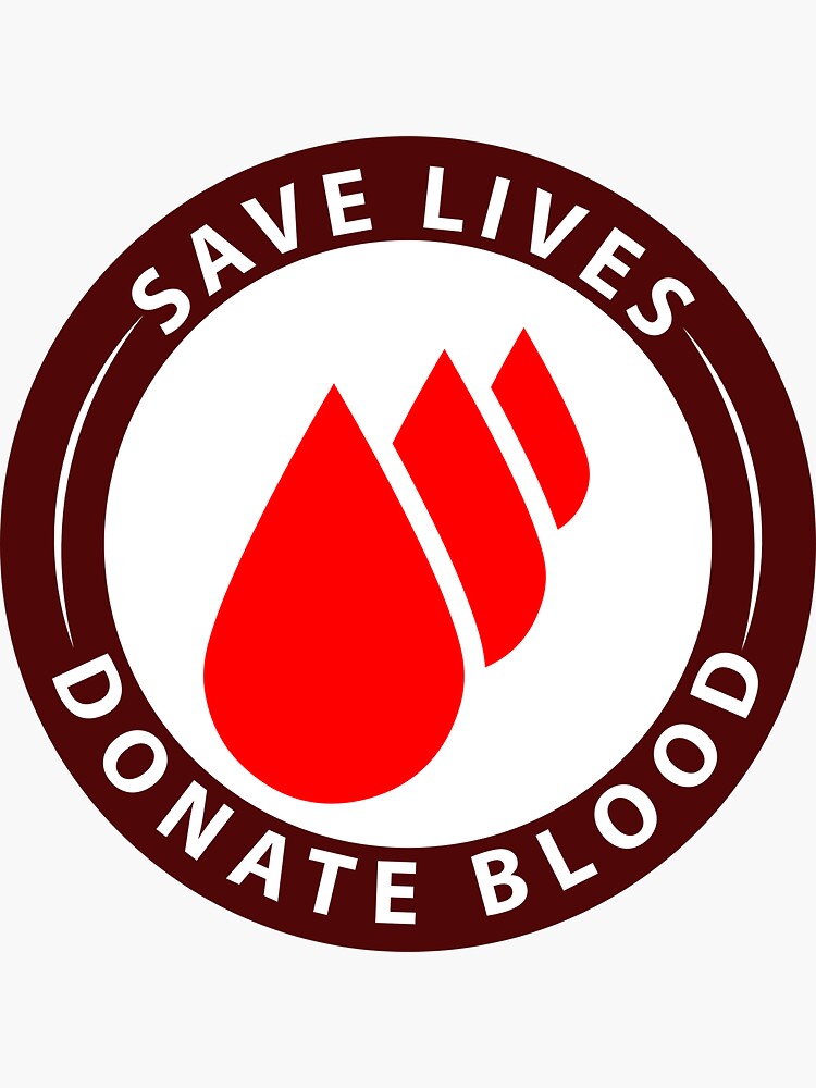 "donate blood" Sticker by Starstacks | Redbubble