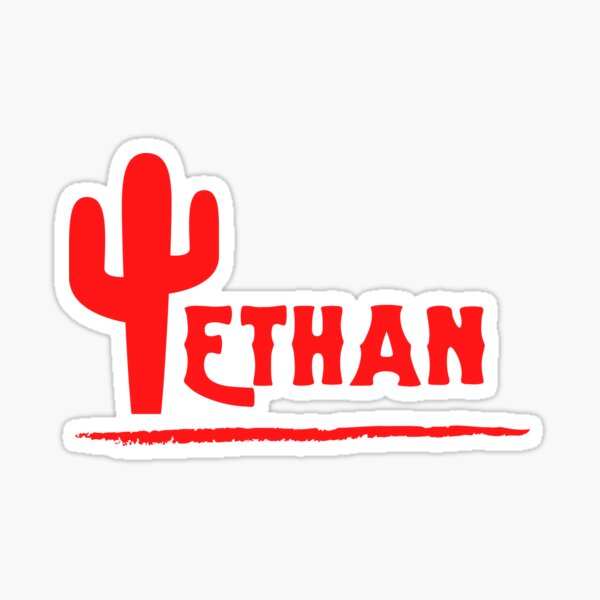 "Ethan is my Name" Sticker for Sale by Cuervoamar | Redbubble