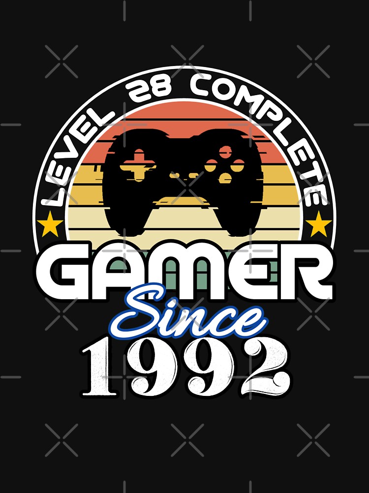 "Level 28 Complete Gamer Since 1992 Funny Gamers Birthday Gift For ...