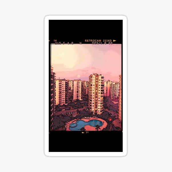 "buildings" Sticker for Sale by destanatac | Redbubble