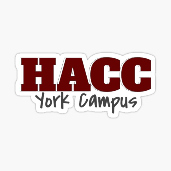 "HACC- York Campus" Sticker by nadiamartin | Redbubble