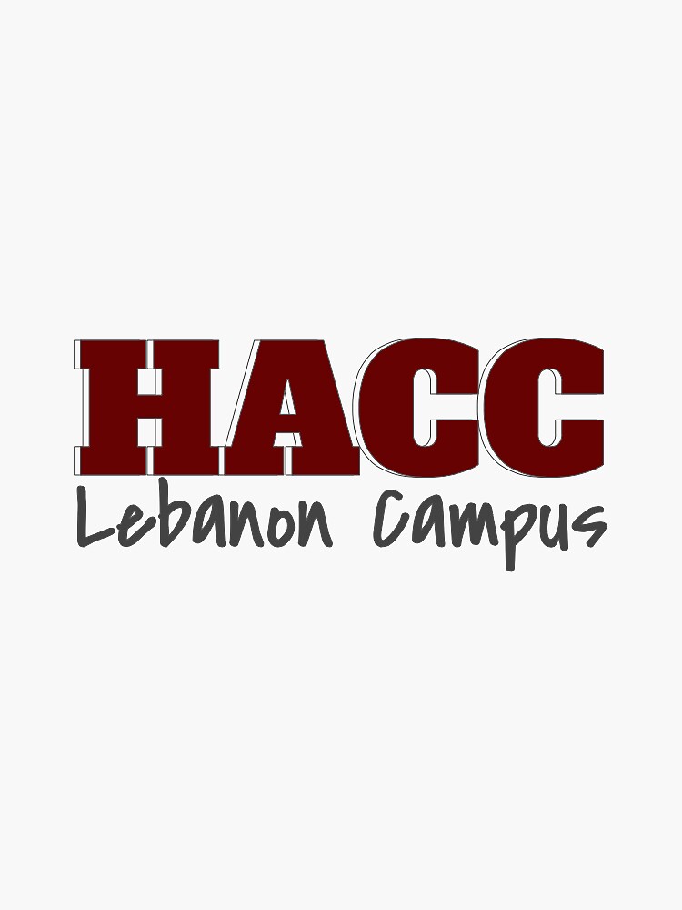 "HACC- Lebanon Campus" Sticker by nadiamartin | Redbubble