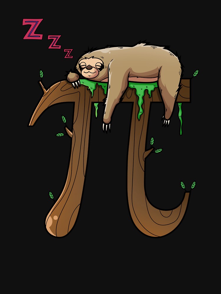 "Sloth Pi Day 3.14 Funny Math Science" T-shirt for Sale by matt76c ...