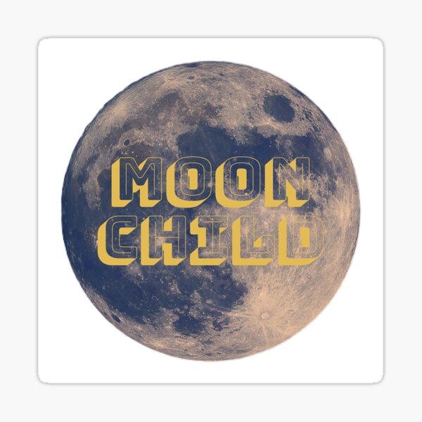 "Moon Child " Sticker for Sale by breannaferenzi | Redbubble