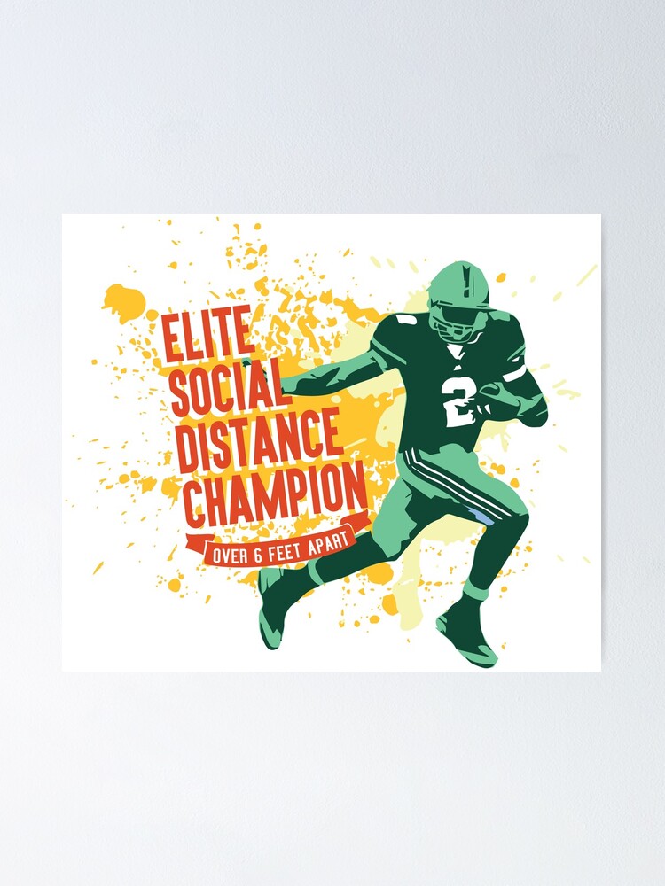 "Elite Social Distance Champion" Poster for Sale by jparkia02 | Redbubble