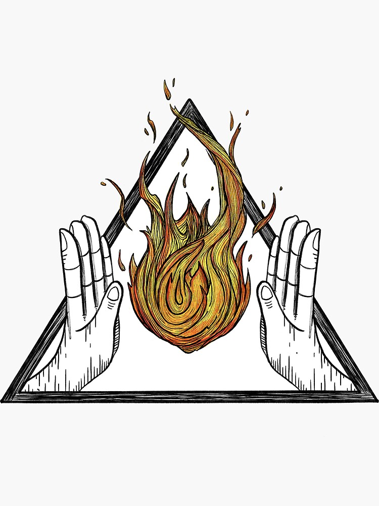 "Firebender" Sticker by yamxam | Redbubble