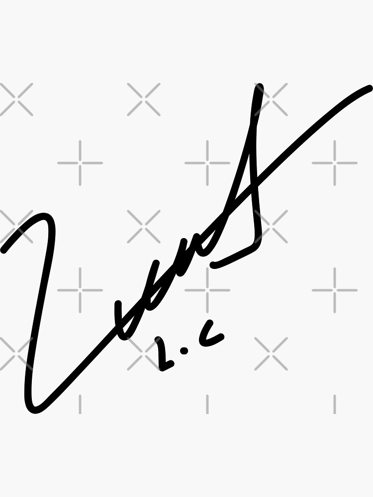 "LUCAS SIGNATURE" Sticker for Sale by velvetmoonlab | Redbubble