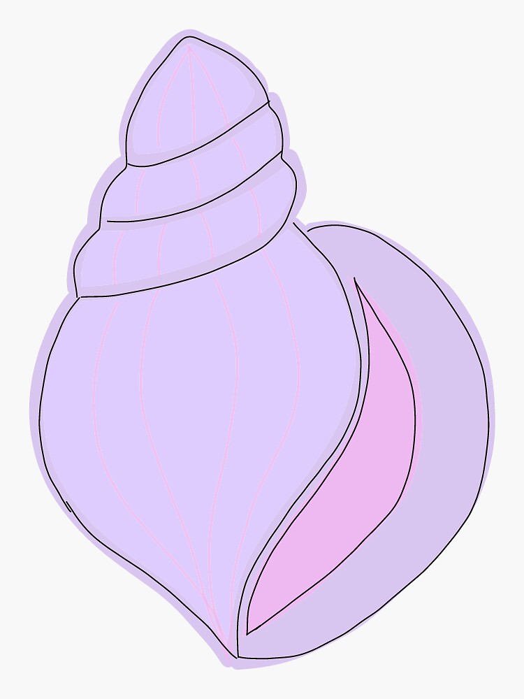 "Conch" Sticker for Sale by Jasminbaide | Redbubble