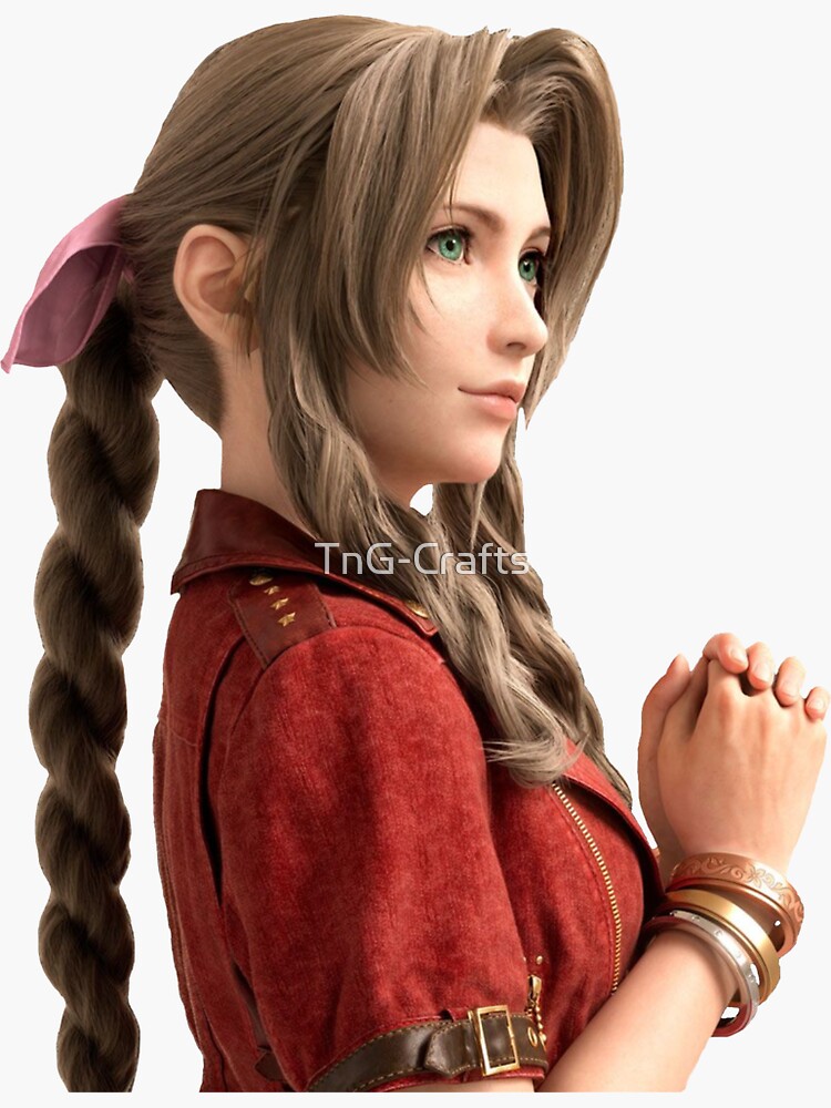 "Aerith FF7" Sticker for Sale by TnG-Crafts | Redbubble