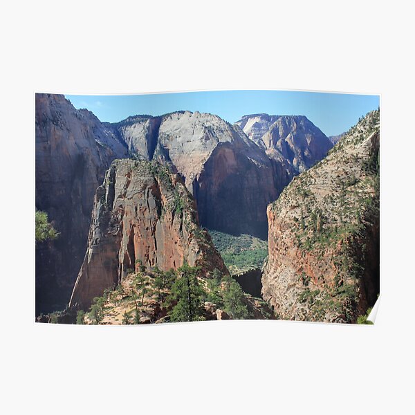 "Angels Landing, Zion National Park" Poster by zach-auerbach | Redbubble