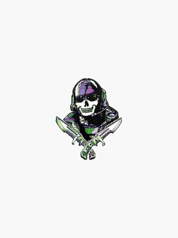 "COD Ghost sticker " Sticker for Sale by nydollarslice | Redbubble