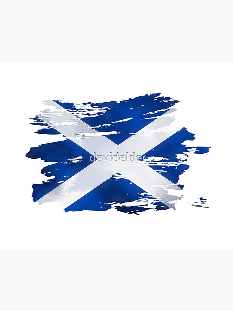"Saltire Splash Digital Art" Sticker for Sale by davidelder | Redbubble