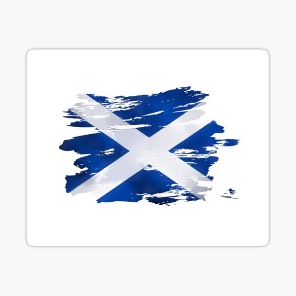 "Saltire Splash Digital Art" Sticker for Sale by davidelder | Redbubble