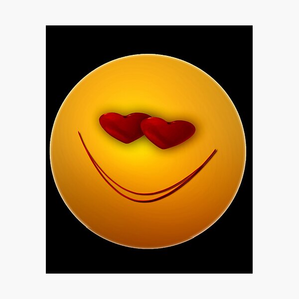 "Hearts and Smiles, laugh face smiley" Photographic Print by wabeen ...